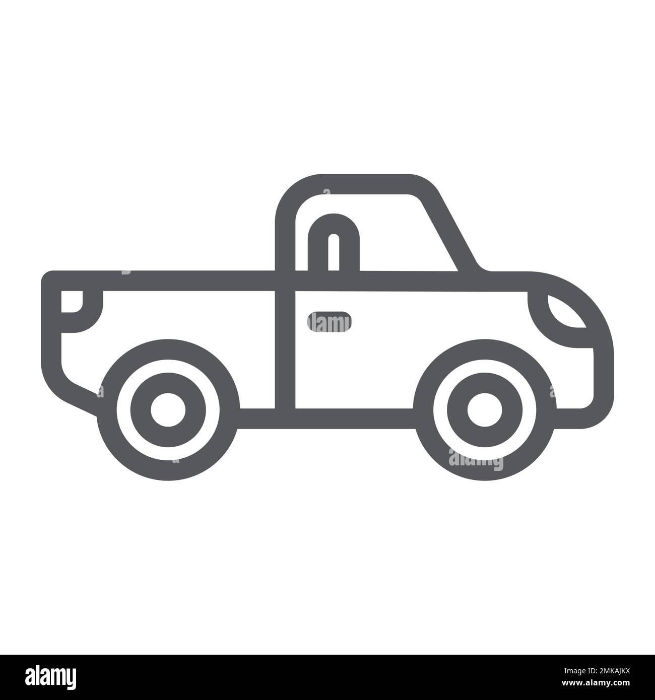 Pickup line icon, transport and automobile, truck sign, vector graphics ...