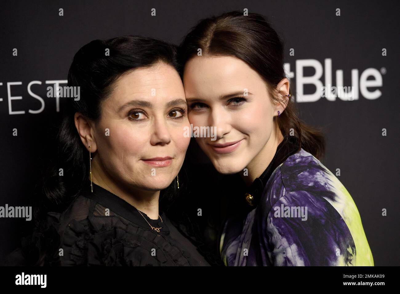 Alex Borstein, left, and Rachel Brosnahan arrive at a screening of "The ...