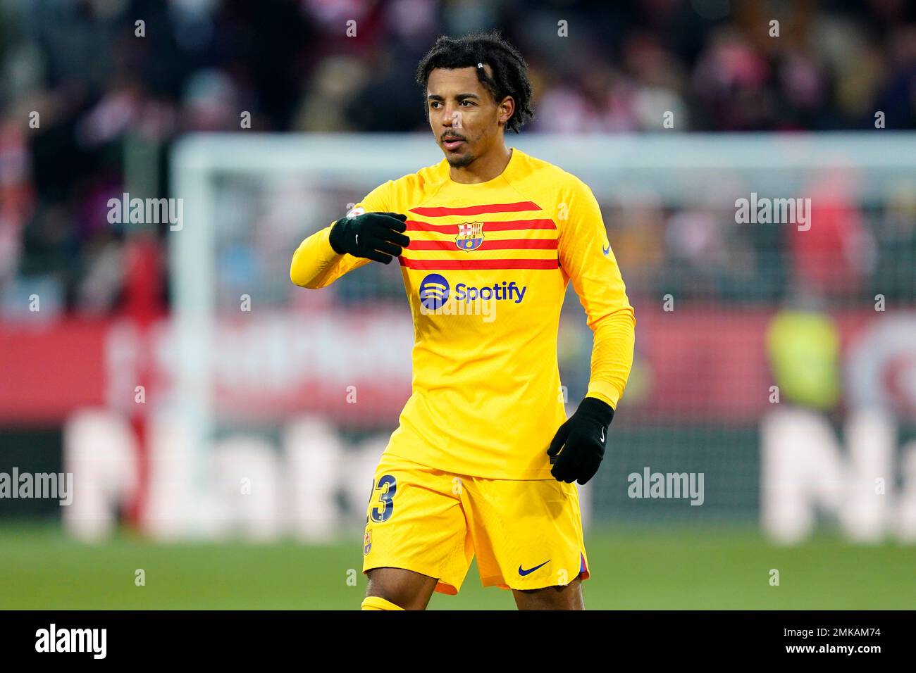 Jules Kounde of FC Barcelona during the La Liga match between Girona FC ...