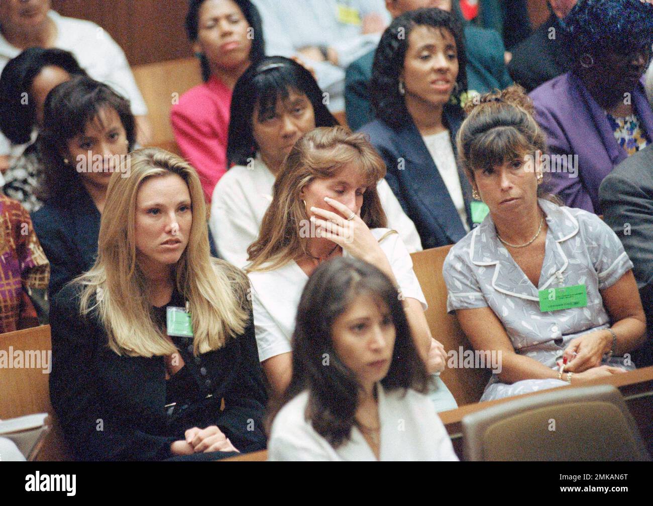 Murder victim Ron Goldman's sister, Kim Goldman, center, reacts to ...