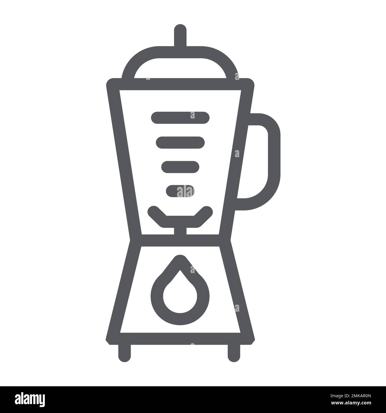 Blender line icon, kitchen and equipment, mixer sign, vector graphics ...