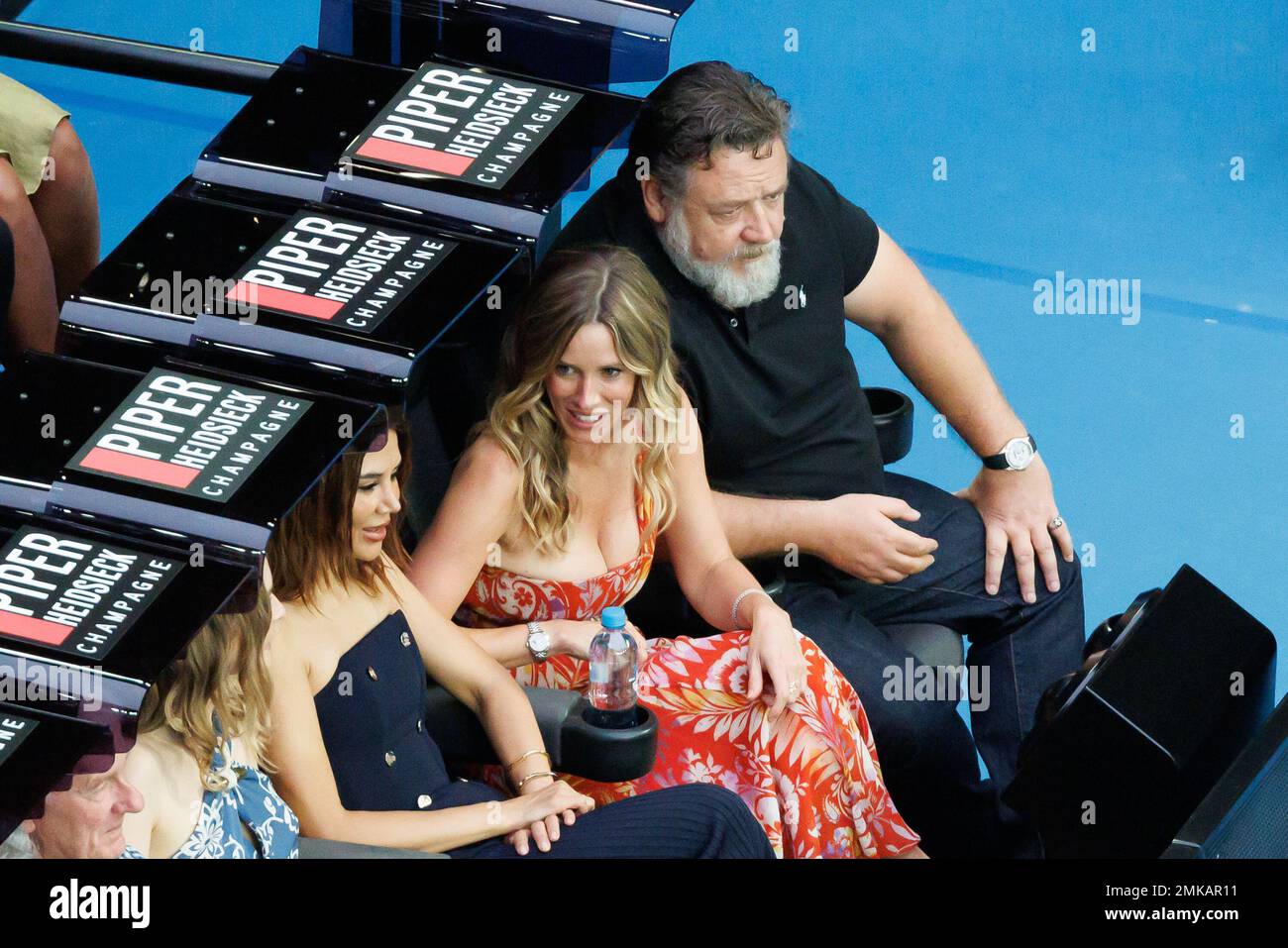 January 28, 2023: Australian actor Russell Crowe (R) and Britney ...