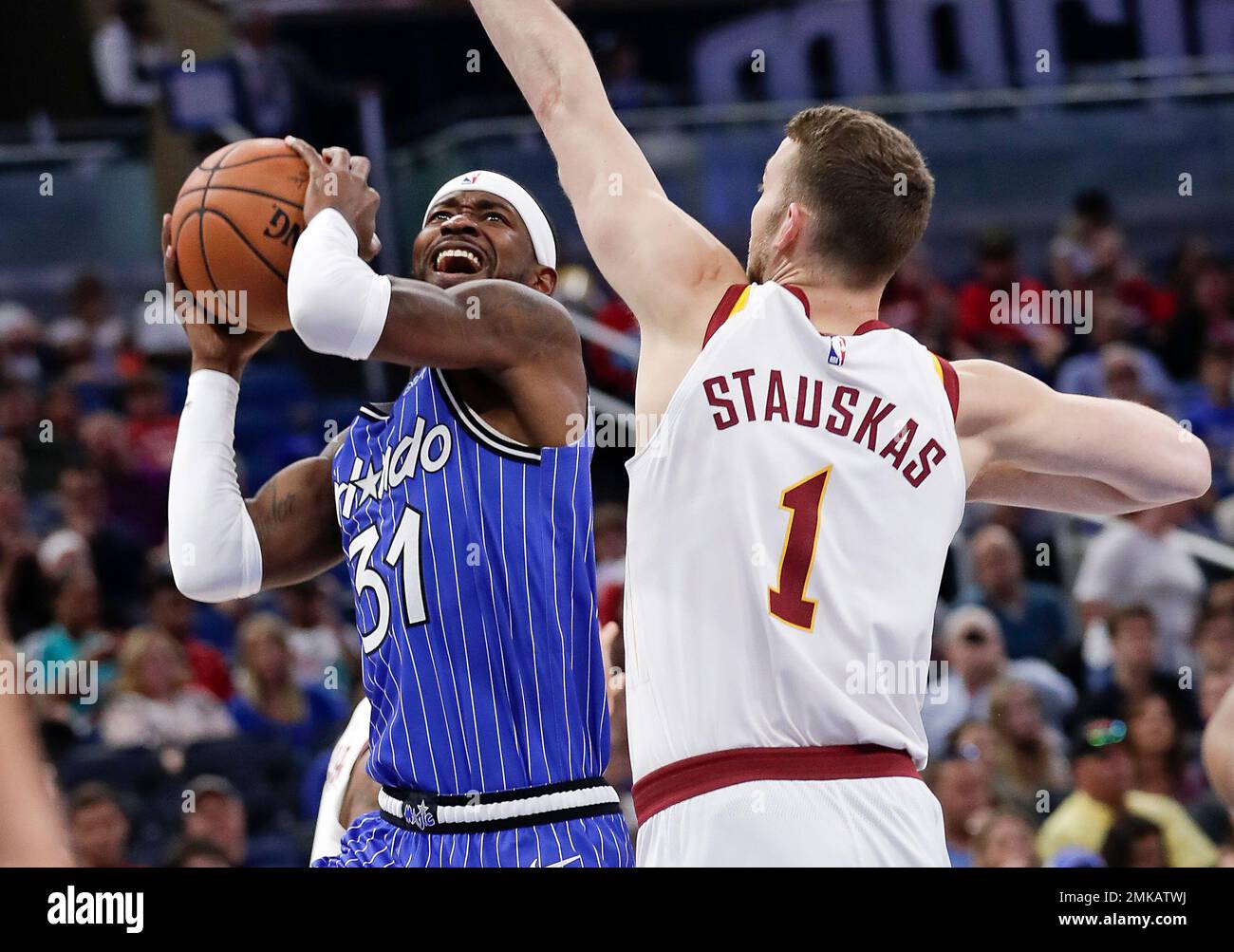 Orlando Magic's Terrence Ross (31) goes to the basket to shoot against ...