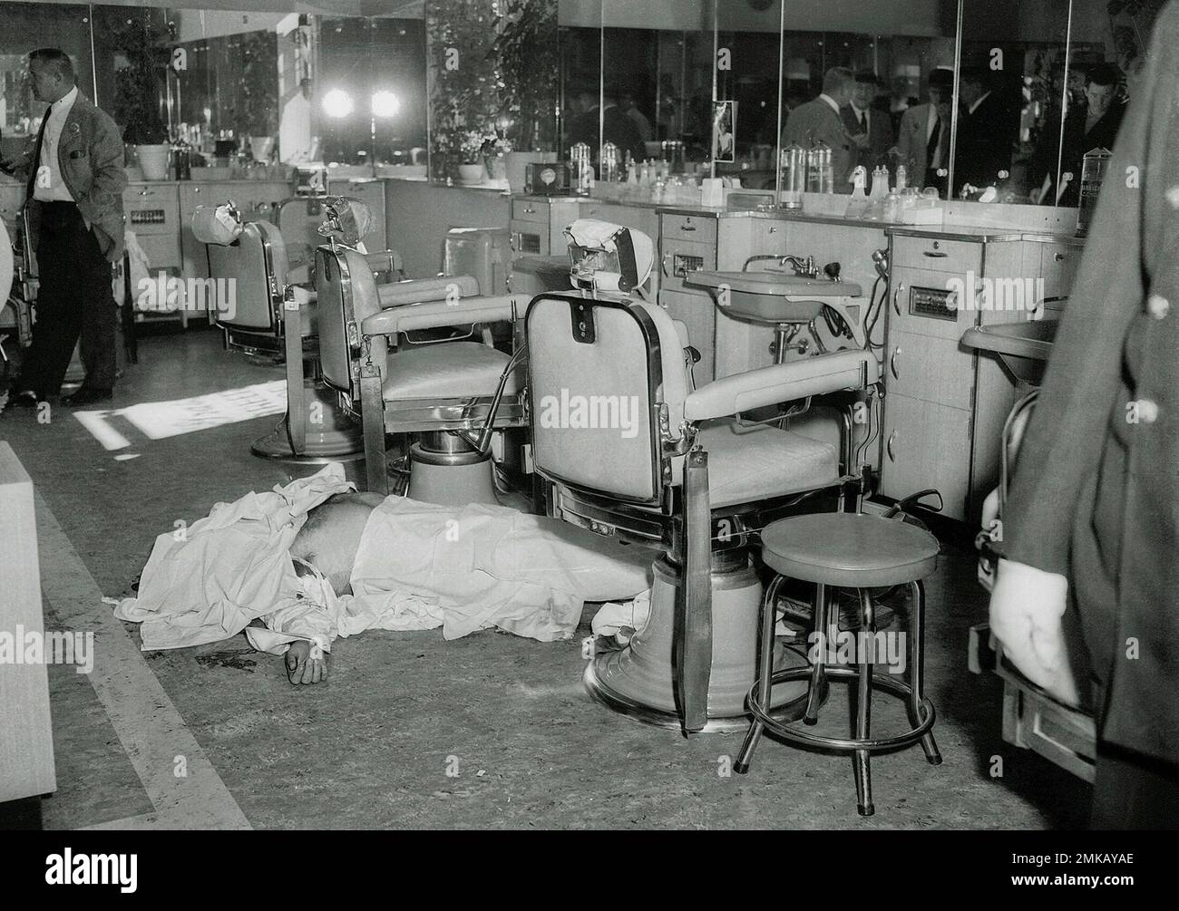FILE - In this Oct. 25, 1957 file photo, the body of Mafia boss Albert ...