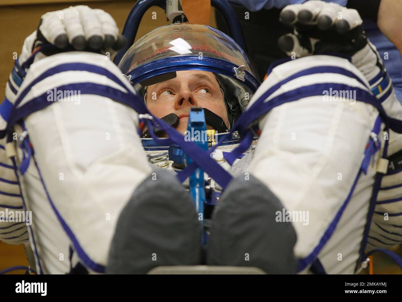 U.S. astronaut Nick Hague, member of the main crew of the expedition to ...