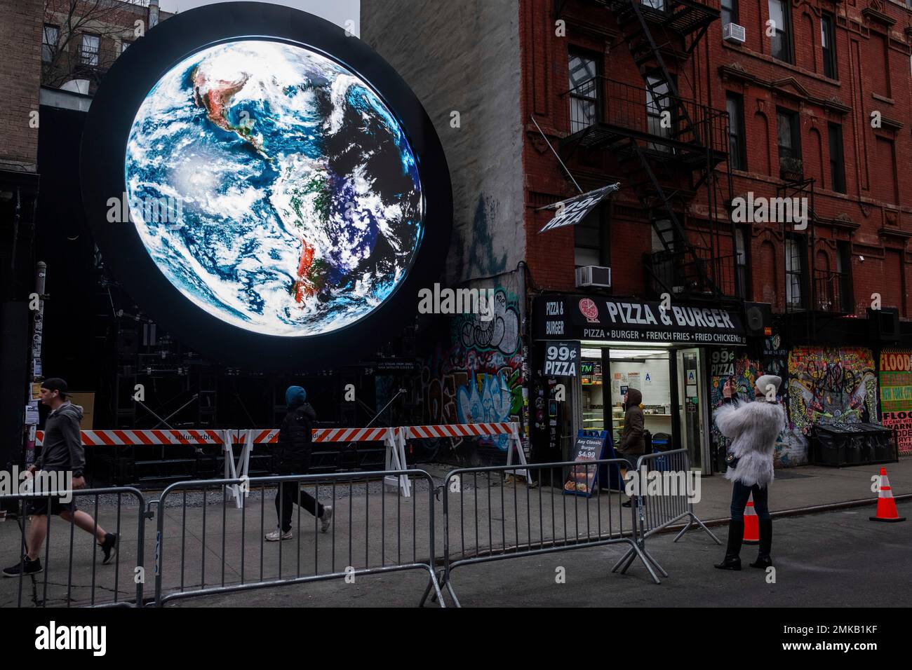IMAGE DISTRIBUTED FOR BLU - NY public art installation "blu Marble" is ...