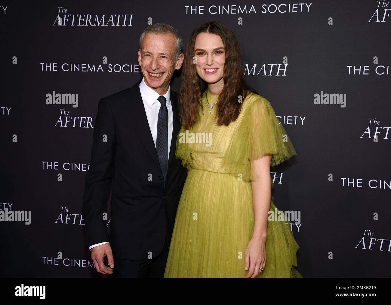 Director James Kent, left, and actress Keira Knightley attend a special ...