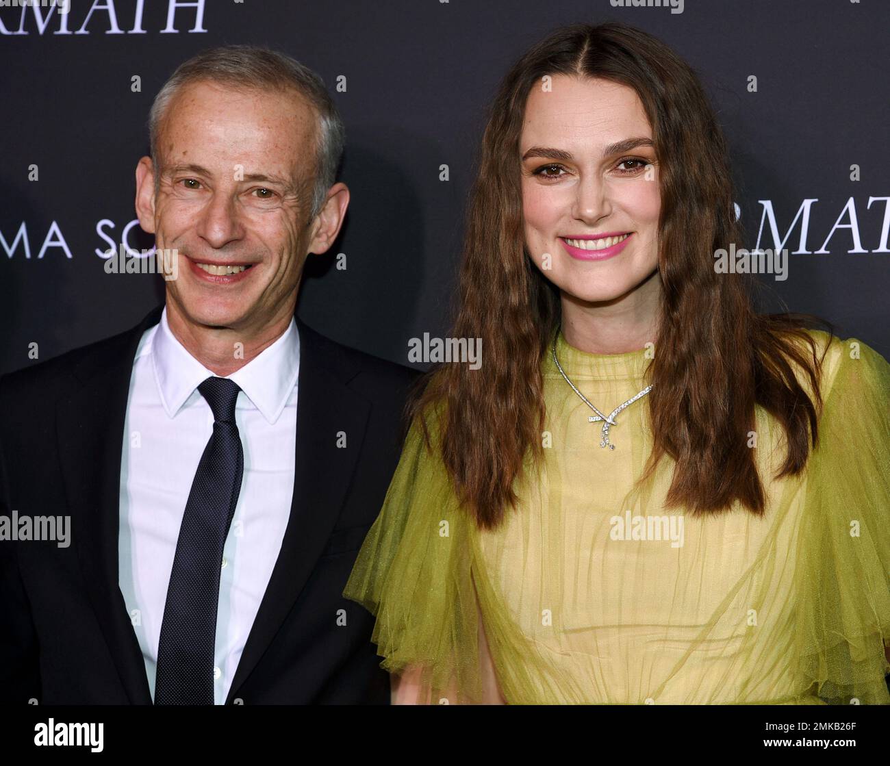Director James Kent, left, and actress Keira Knightley attend a special ...