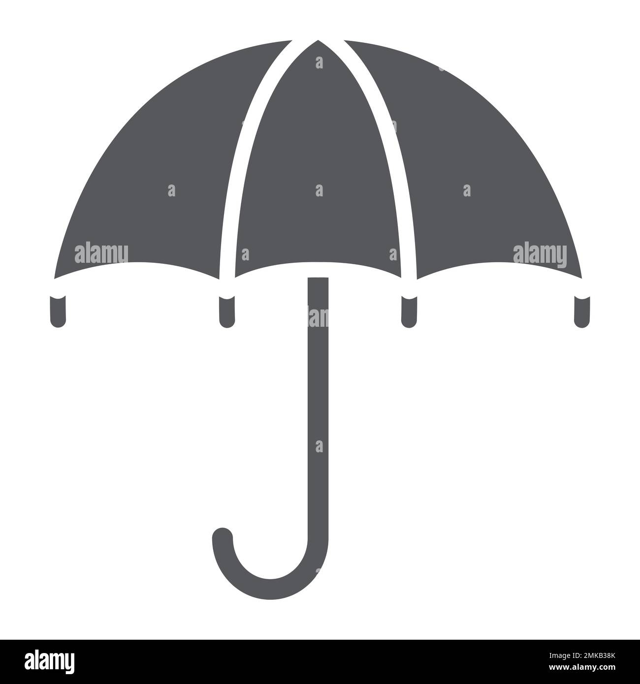 Umbrella glyph icon, weather and protection, parasol sign, vector ...