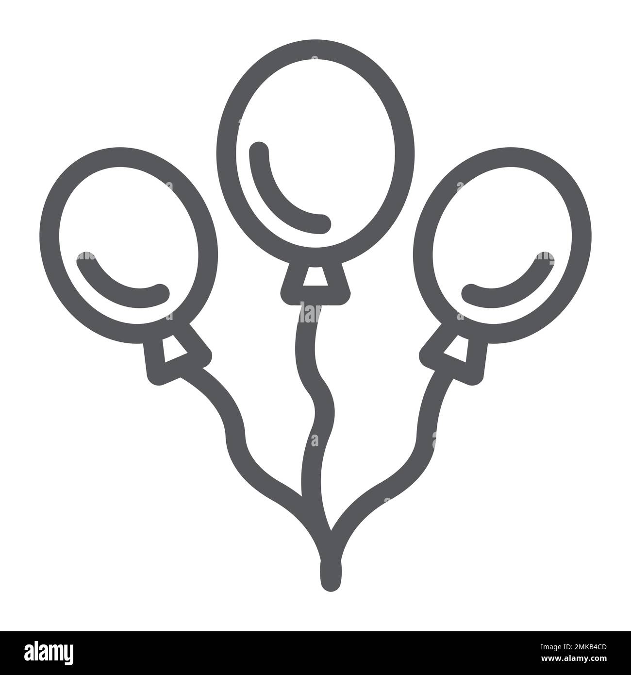 White birthday baloons Stock Vector Images - Alamy