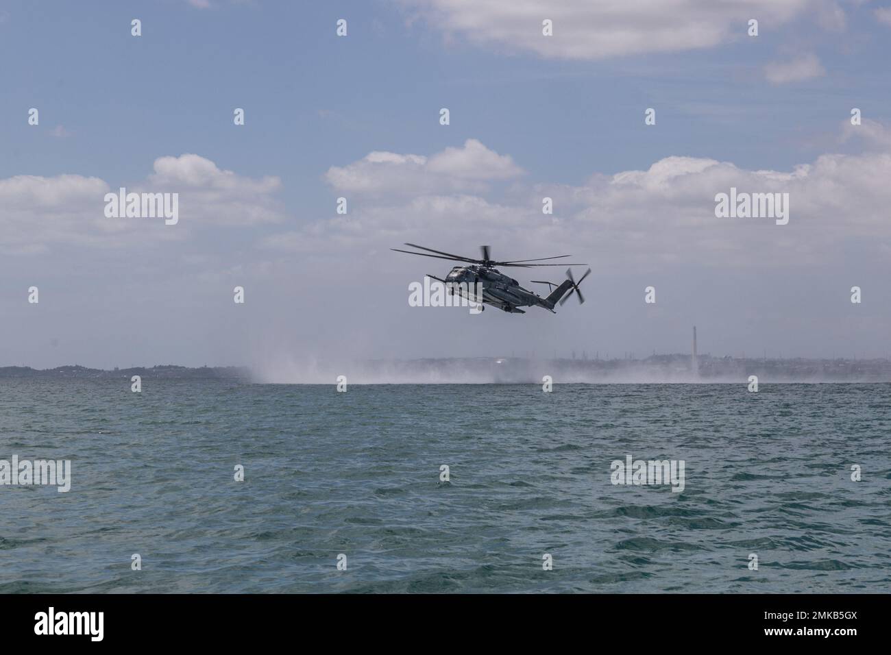 A U.S. Marine Corps CH-53E Super Stallion helicopter assigned to Heavy ...
