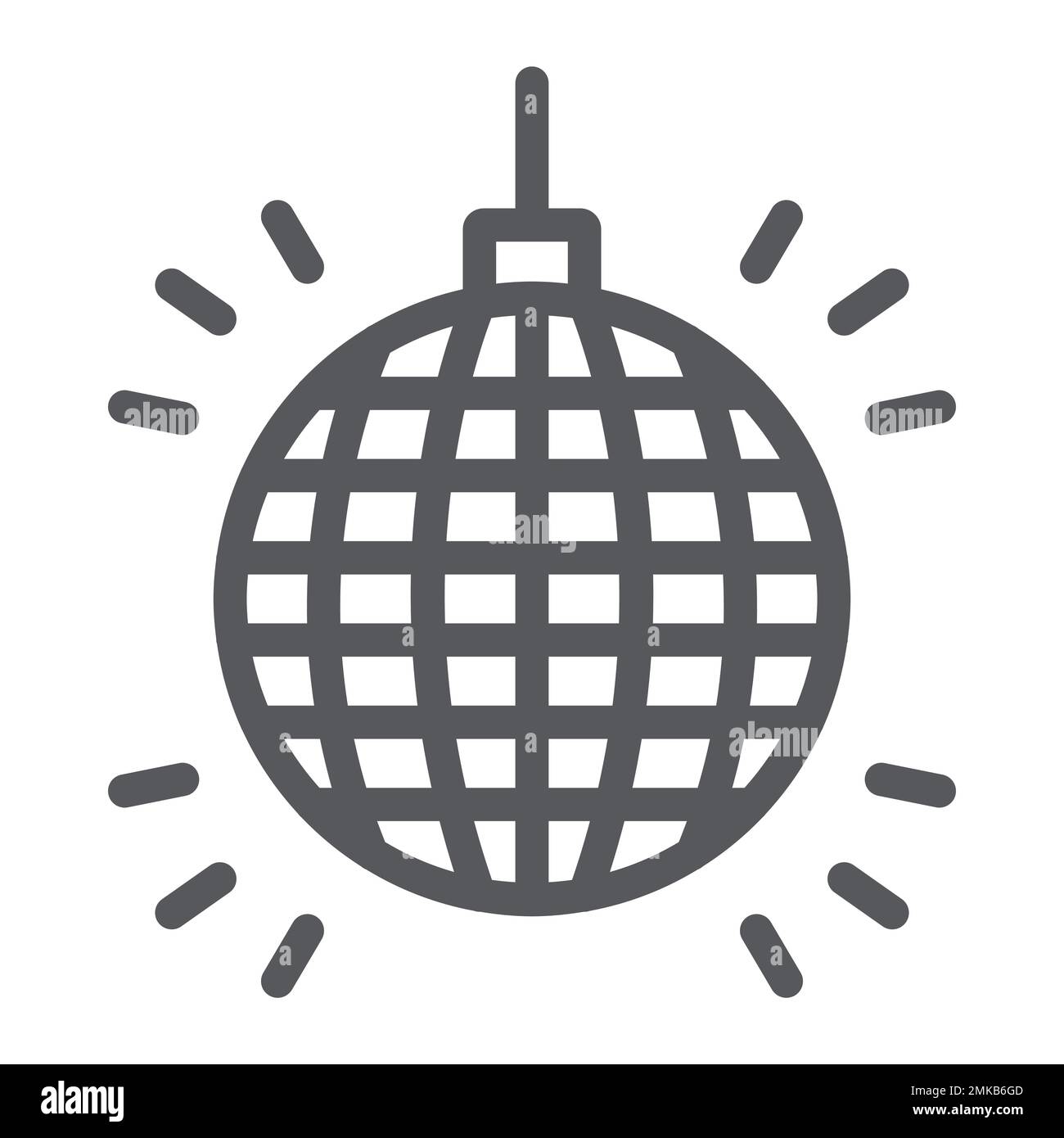 Disco ball isolated on white Stock Vector Images - Alamy