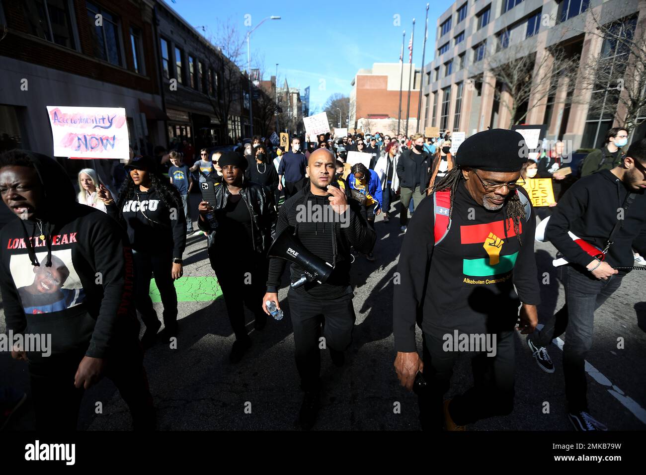 Raleigh, North Carolina, USA. 28th Jan, 2023. Social activist KERWIN ...