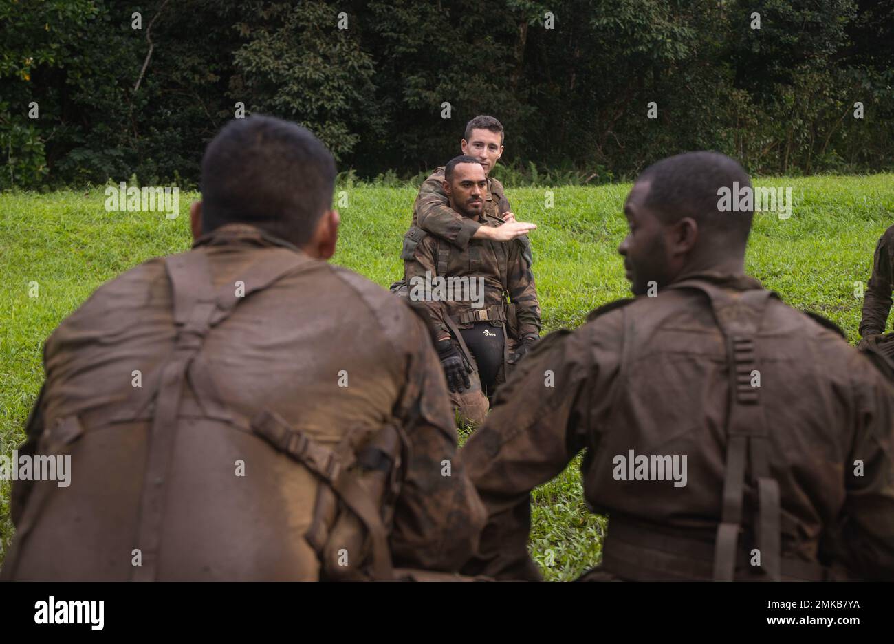 French Army Marechal des Logis Erwan Blanche, Aito instructor, Marine ...