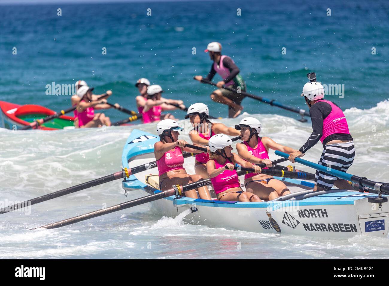 Sydney Northern beaches surfboat carnival at North Narrabeen beach ...