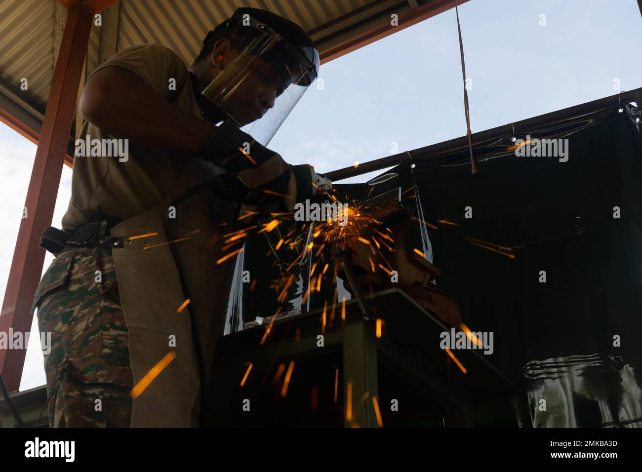 Timor-Leste Defense Force Cpl. Aplonario Costa, an engineer with ...