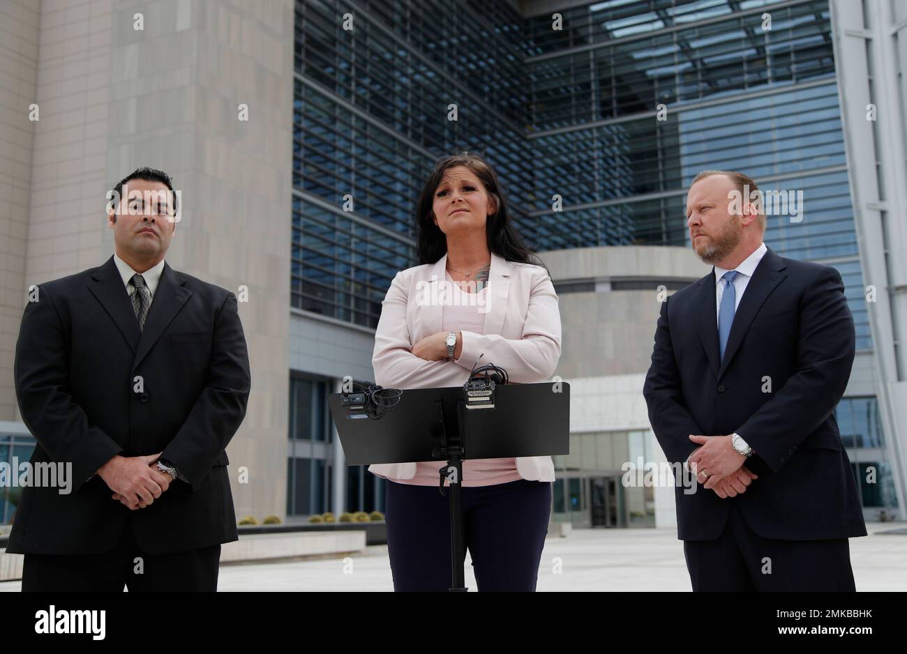 Jennifer Glover, a former security guard at the Nevada National ...