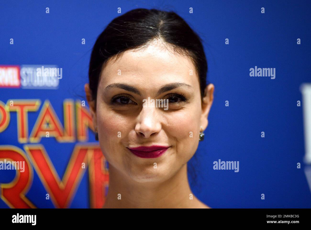 Morena Baccarin attends a special screening of "Captain Marvel", hosted ...