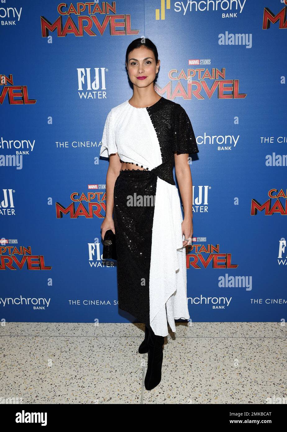 Actress Morena Baccarin attends a special screening of "Captain Marvel ...