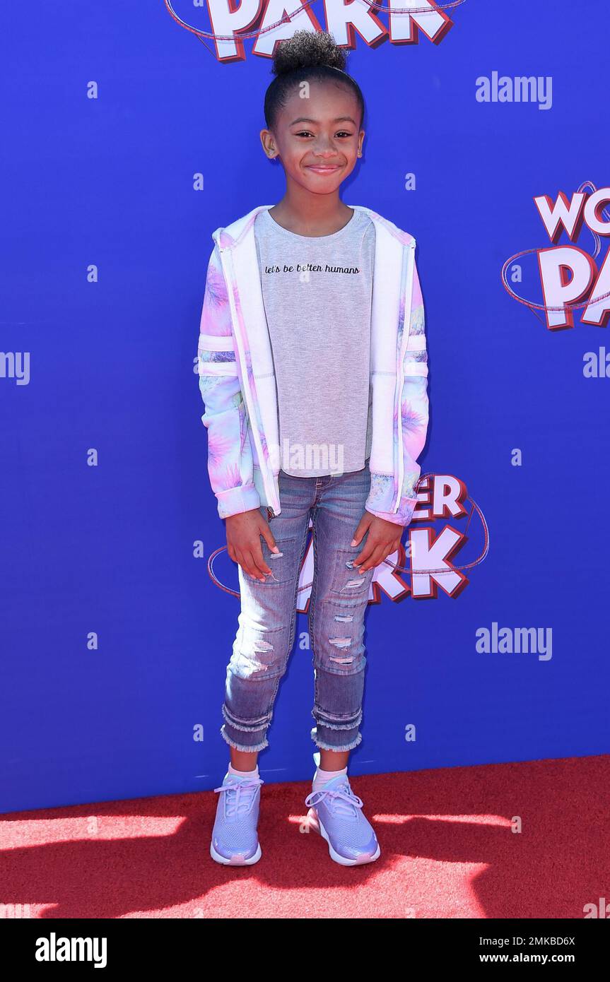 Faithe Herman attends the LA premiere of "Wonder Park" at the Regency ...