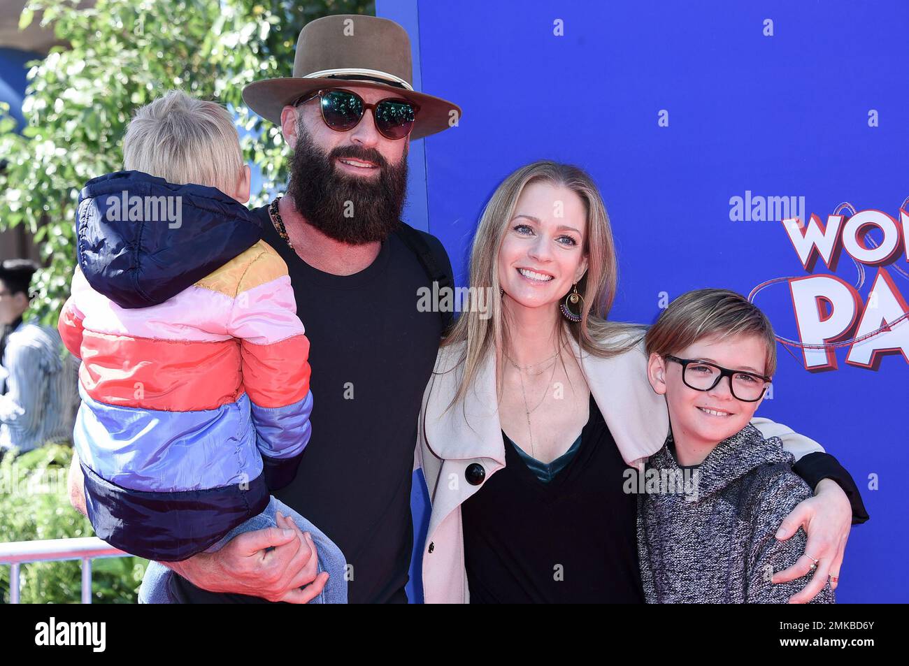 Nathan Andersen, left, and A.J. Cook attend the LA premiere of "Wonder ...