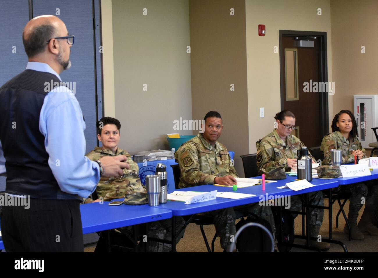 Jimm Harper, 301st Fighter Wing violence prevention integrator, teaches ...