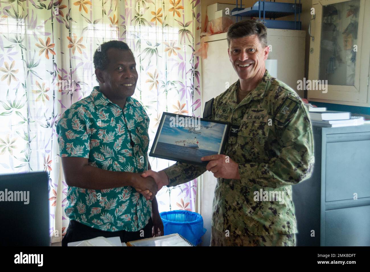 KILU’UFI, Solomon Islands (Sept. 7, 2022) — Capt. Jeffrey Feinberg, commanding officer of ...