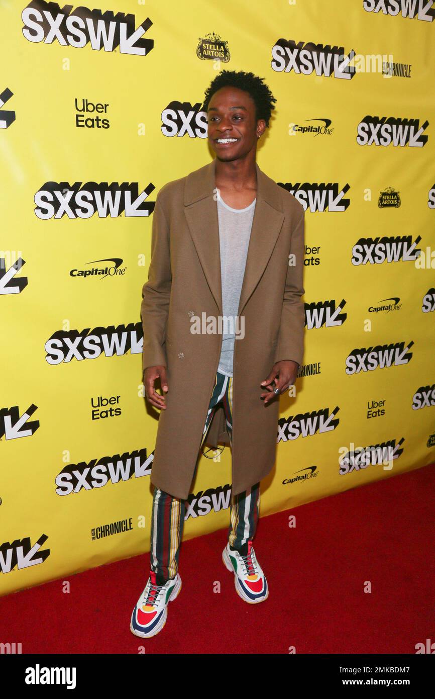 Austin Crute arrives for the world premiere of "Booksmart" at the ...
