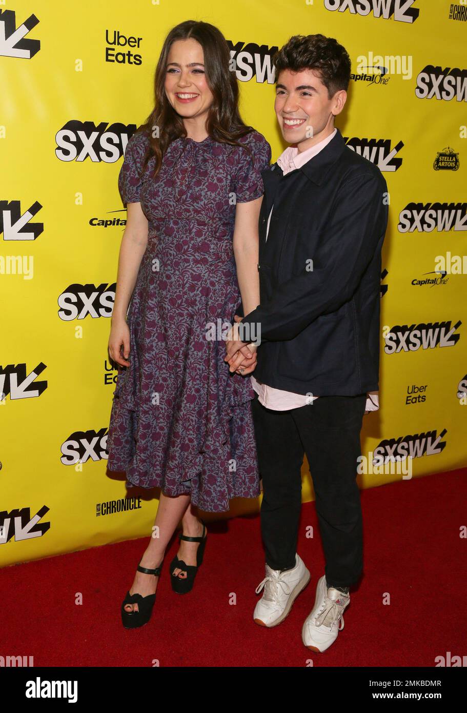 Molly Gordon, left, and Noah Galvin arrive for the world premiere of ...