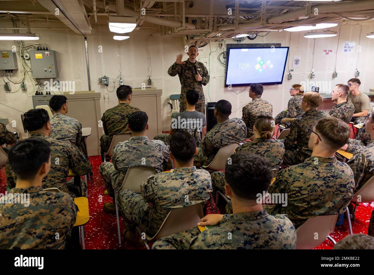 U.S. Navy Chaplain Lt. Cmdr. Jeremy Blythe, with 31st Marine ...
