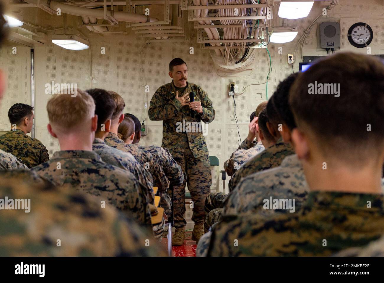 U.S. Navy Chaplain Lt. Cmdr. Jeremy Blythe, with 31st Marine ...