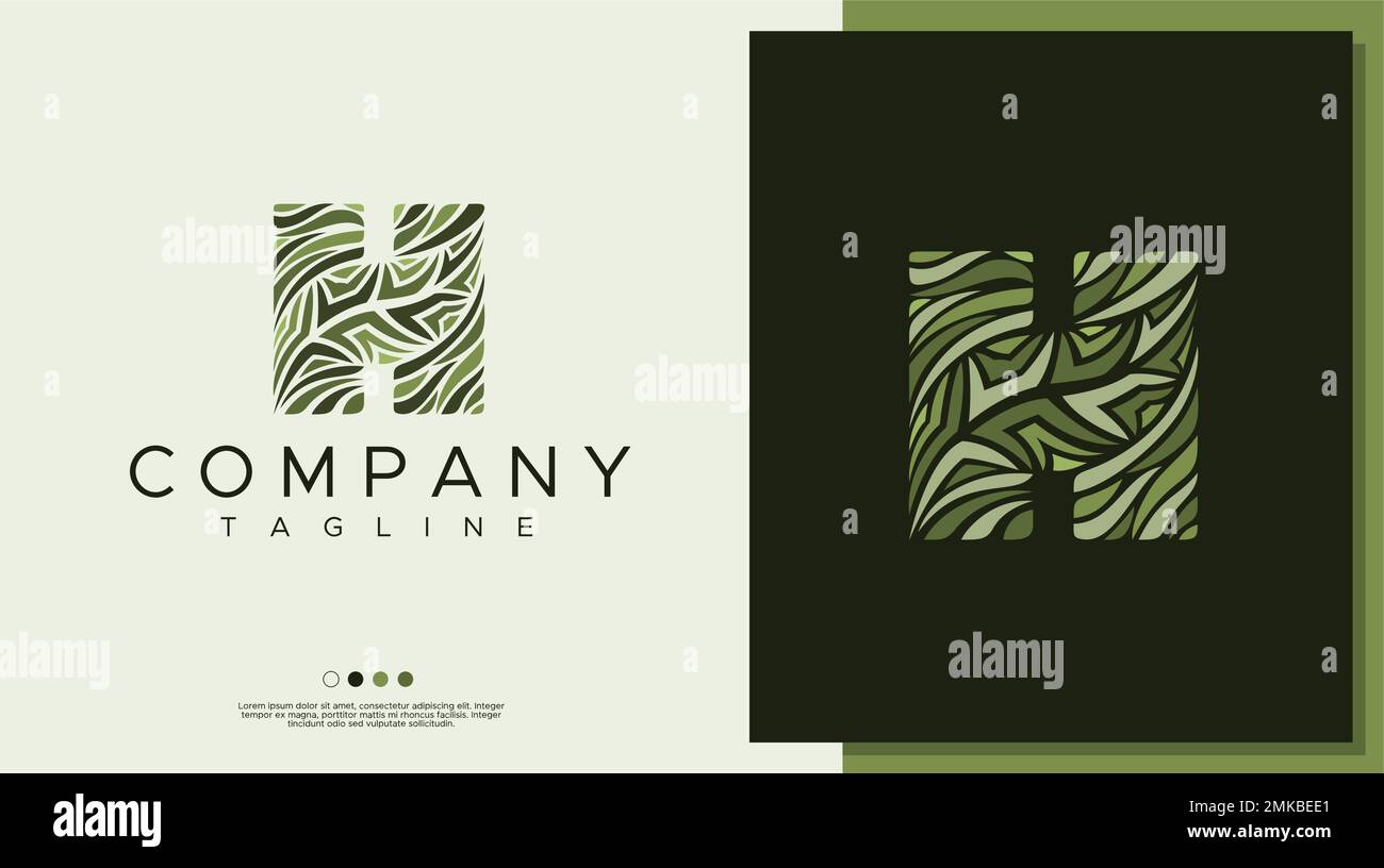 H logo leaf hi-res stock photography and images - Alamy