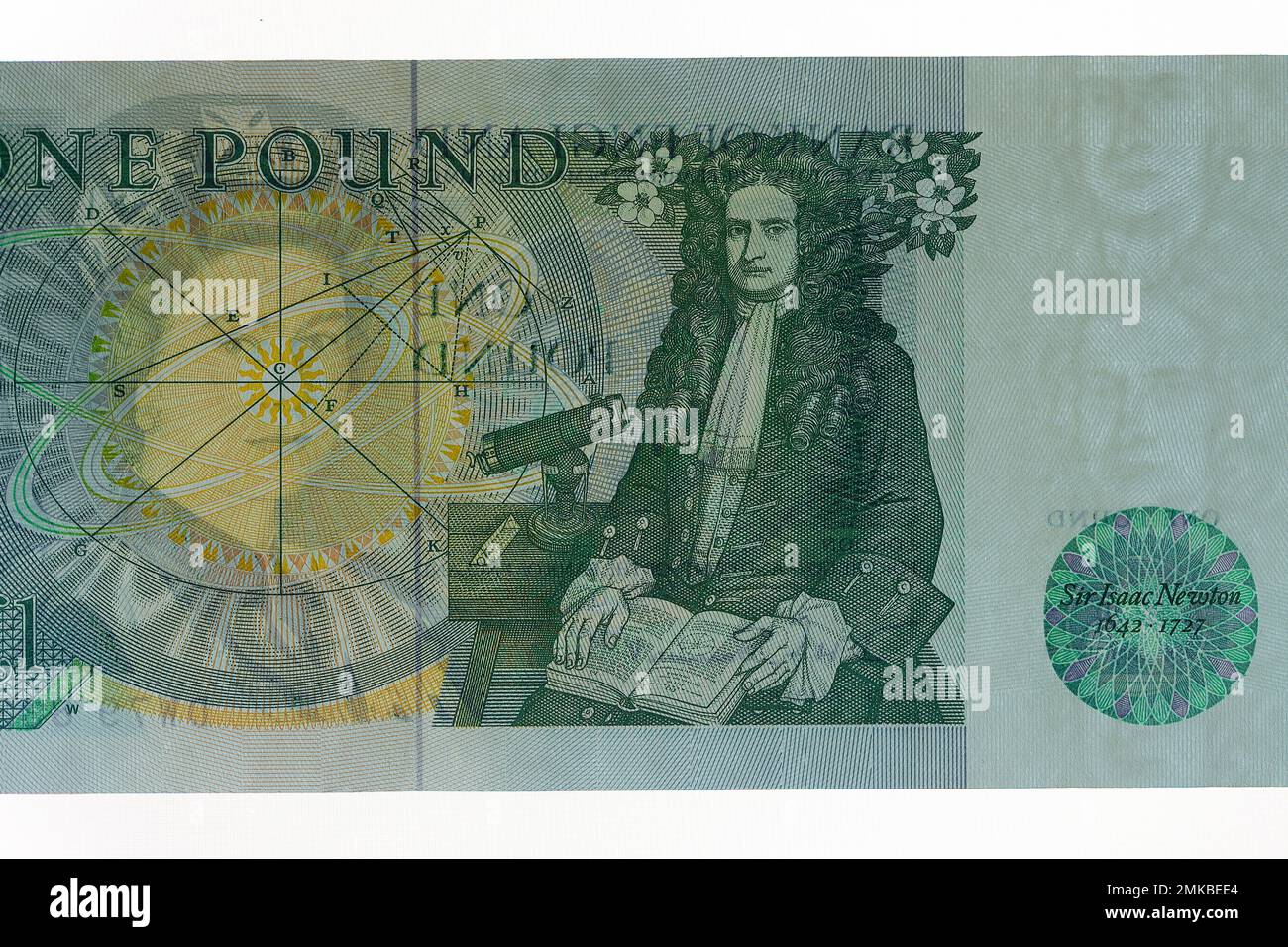 A UK £1 Bank of England bank note which became obsolete and were ...