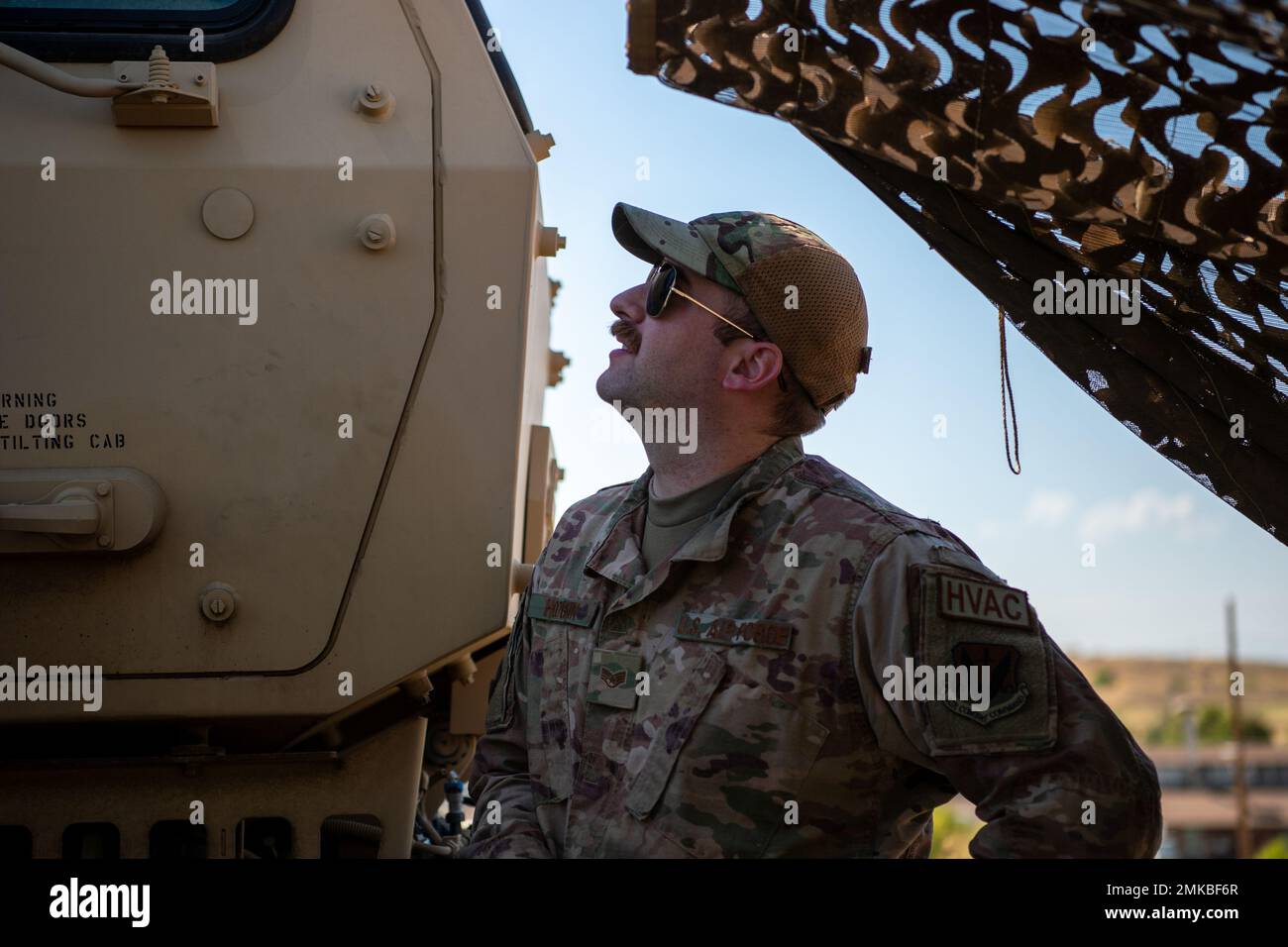 U.S. Air Force Staff Sgt. Nicholas Hodgkin, Heating Ventilation Air ...