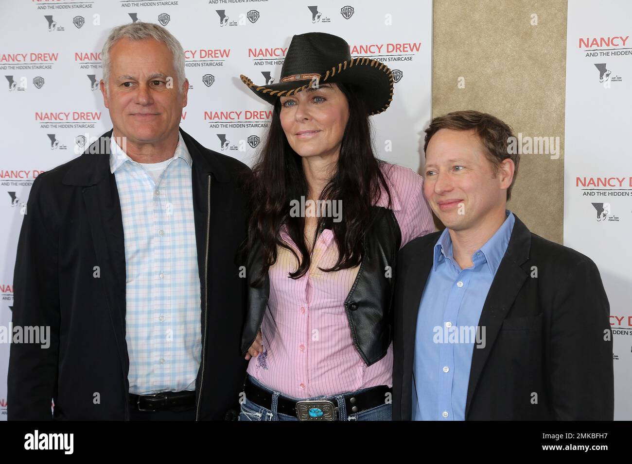 Chip Diggins, from left, Katt Shea and Jeff Kleeman arrive at the World ...