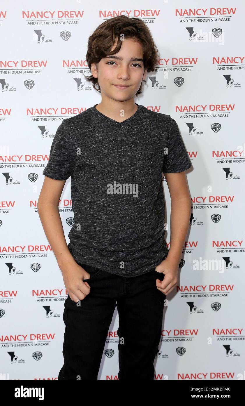 Elias Harger arrives at the World Premiere of "Nancy Drew and the ...