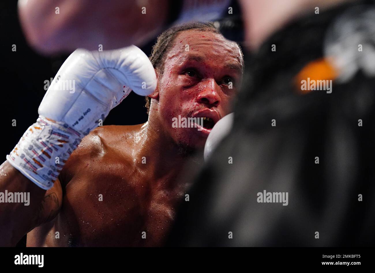 Anthony Yarde in action against Artur Beterbiev during their WBC, IBF ...