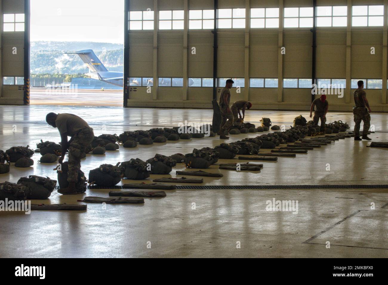 U.S. Army soldiers assigned to the 173rd Airborne Brigade prepare ...