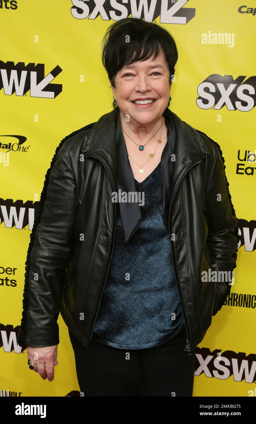 Kathy Bates arrives for the world premiere of "The Highwaymen" at the ...
