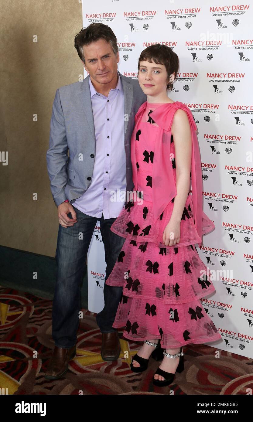Jon Briddell, left, and Sophia Lillis arrive at the World Premiere of ...