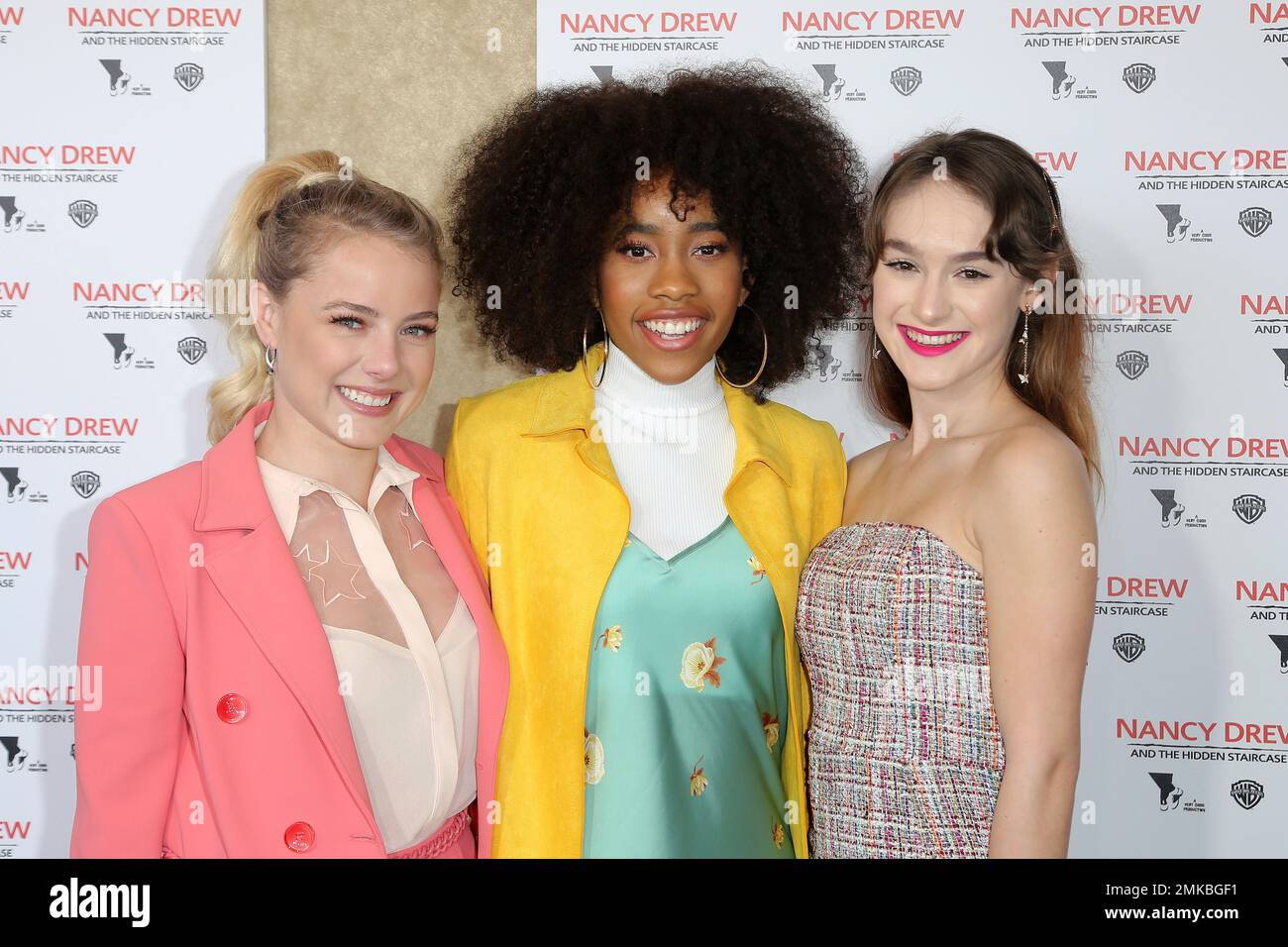 Laura Wiggins, from left, Zoe Renee and Mackenzie Graham arrive at the ...