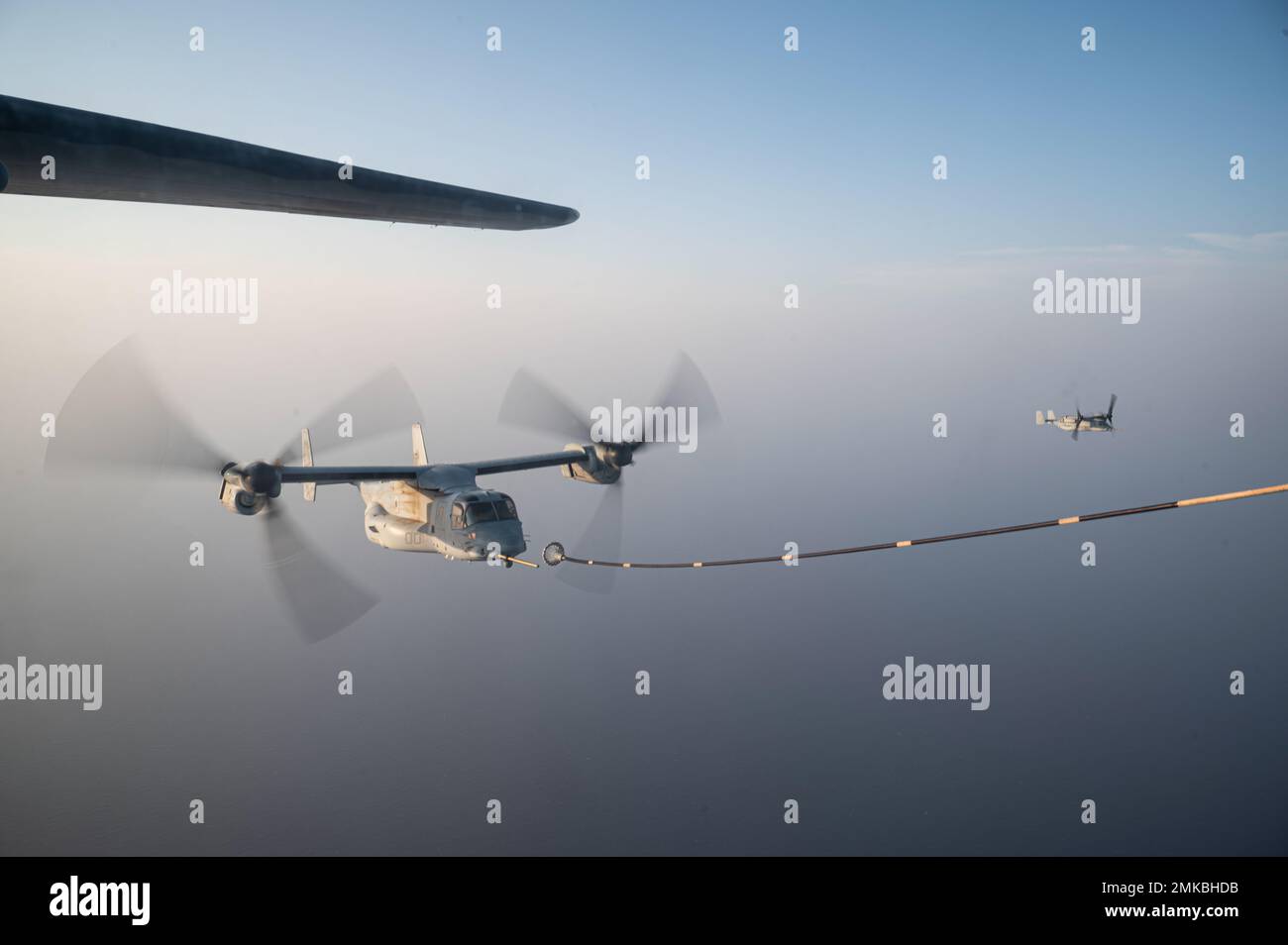 A U.S. Marine Corps MV-22 Osprey assigned to Marine Medium Tiltrotor ...