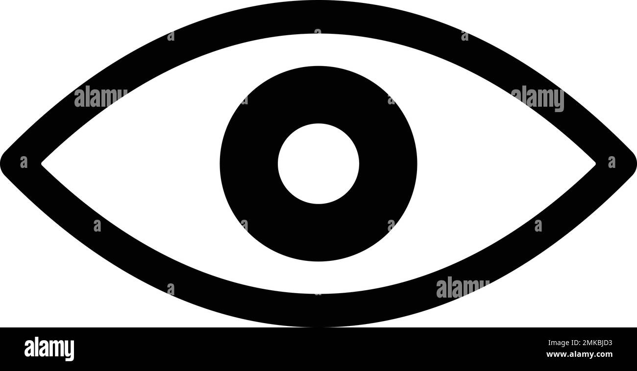 Eye icon. Eyesight symbol. Retina scan eye. Simple eye. vector Stock ...