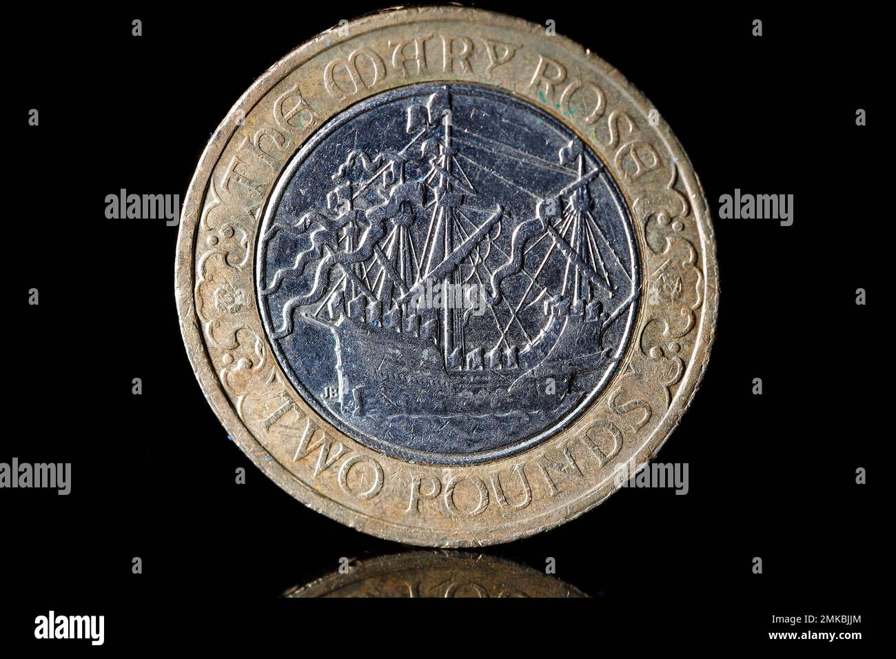 Mary rose two pound coin hi-res stock photography and images - Alamy