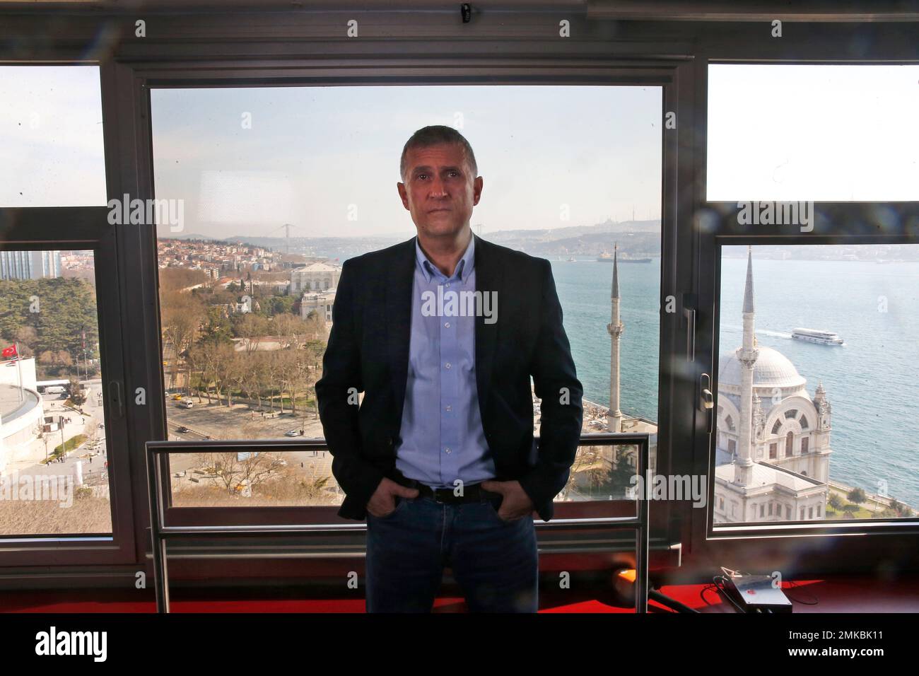 German broadcaster ZDF's Istanbul bureau chief Joerg Brase poses for ...