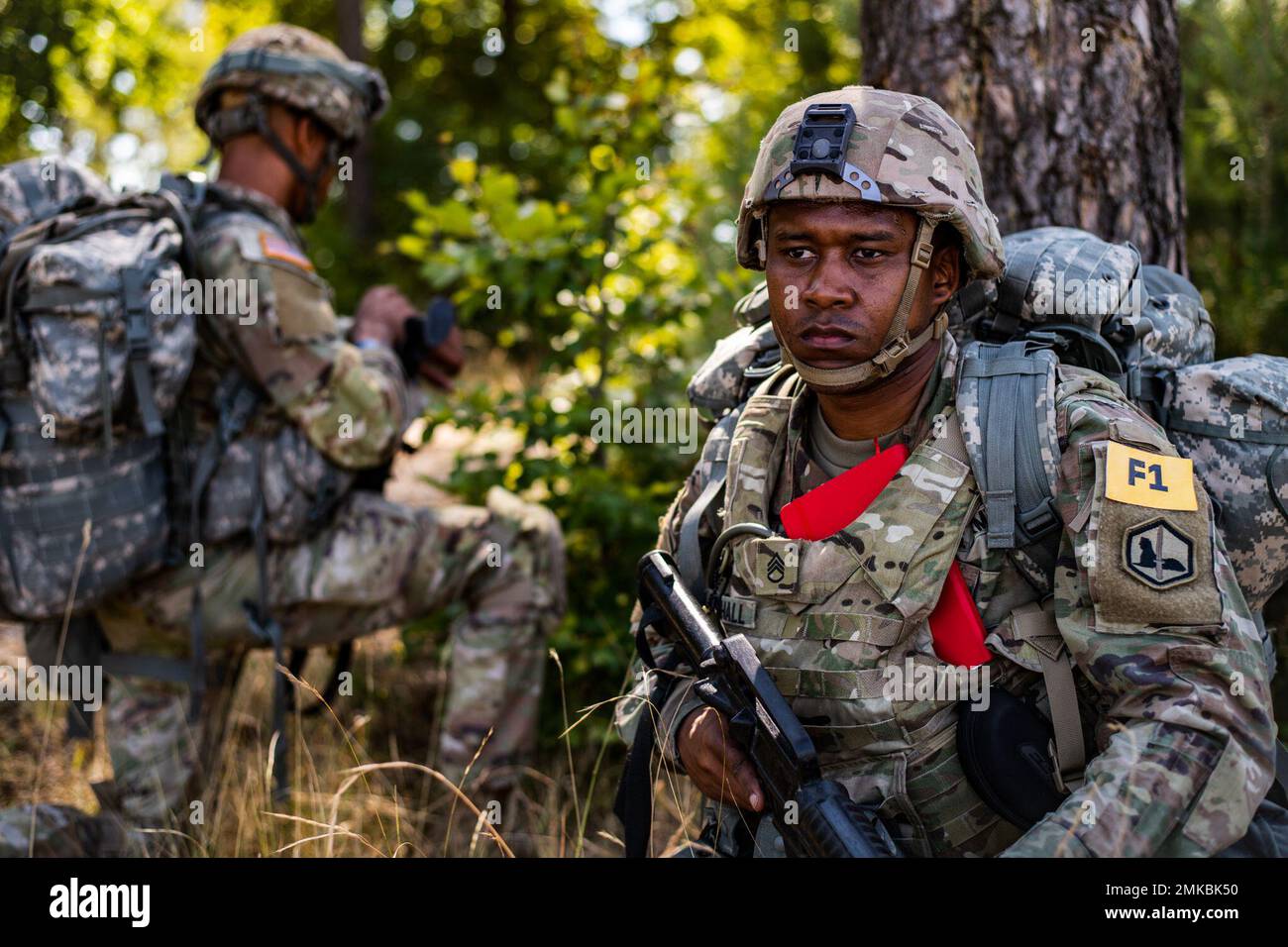 U.S. Army Soldier Staff Sgt. Chaven Marshall, a squad leader for the ...