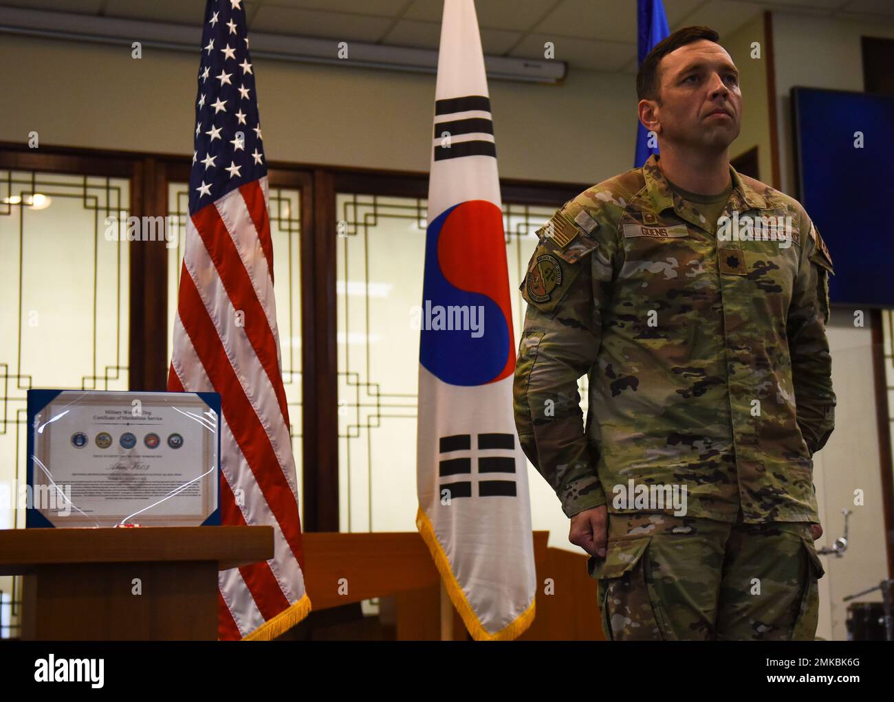 Lt. Col. Jesse Goens, 8th Security Forces commander, prepares to ...