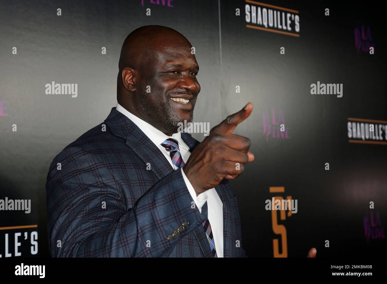 Shaquille O'Neal arrives at the Grand Opening of Shaquille's at LA Live ...