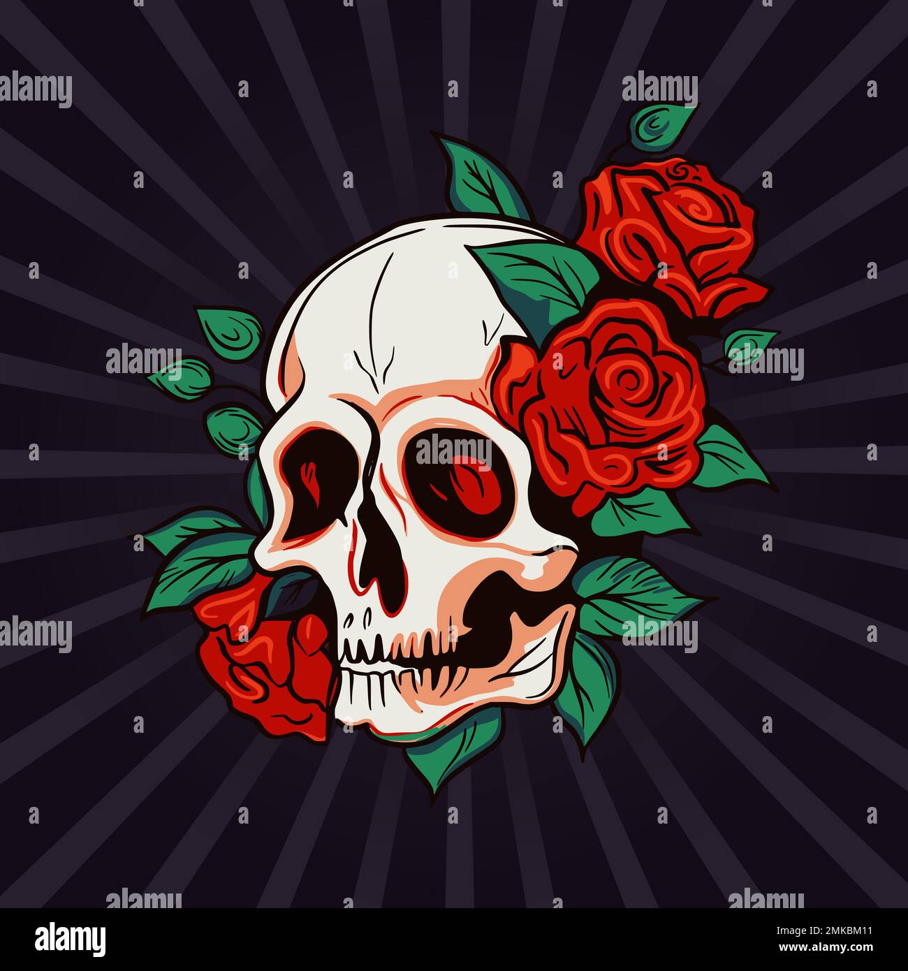 White rock roses Stock Vector Images - Alamy