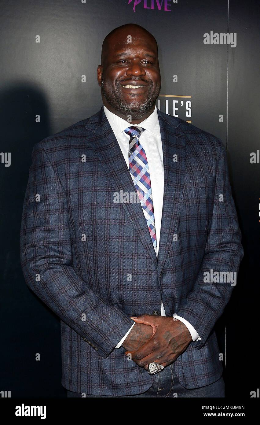 Shaquille O'Neal arrives at the Grand Opening of Shaquille's at LA Live ...
